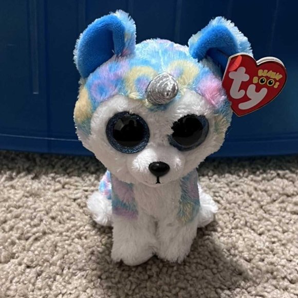 Toys | Ty Beanie Boo Helena Small 6 Glitter Eyes | Poshmark